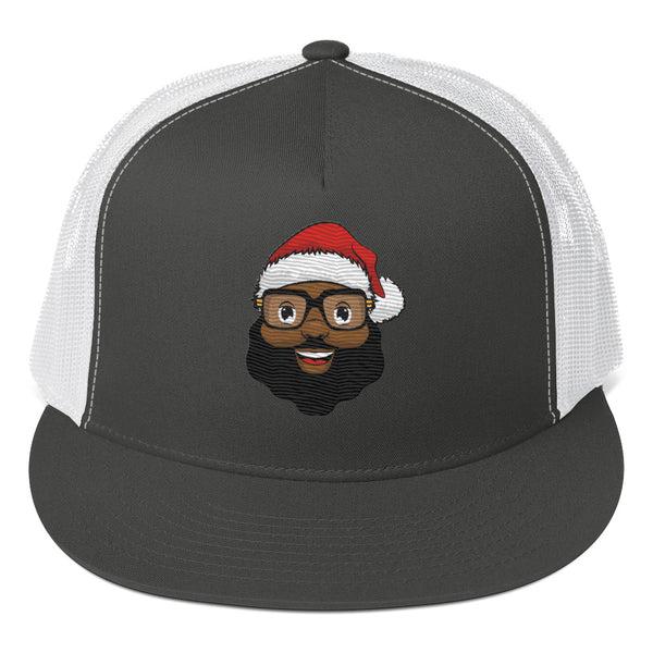 Black Santa Trucker Cap