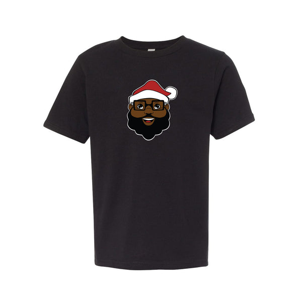 Kids Black Santa T